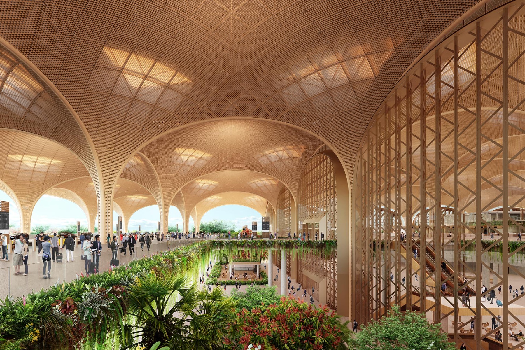 Flughafenterminals von SOM und Foster + Partners