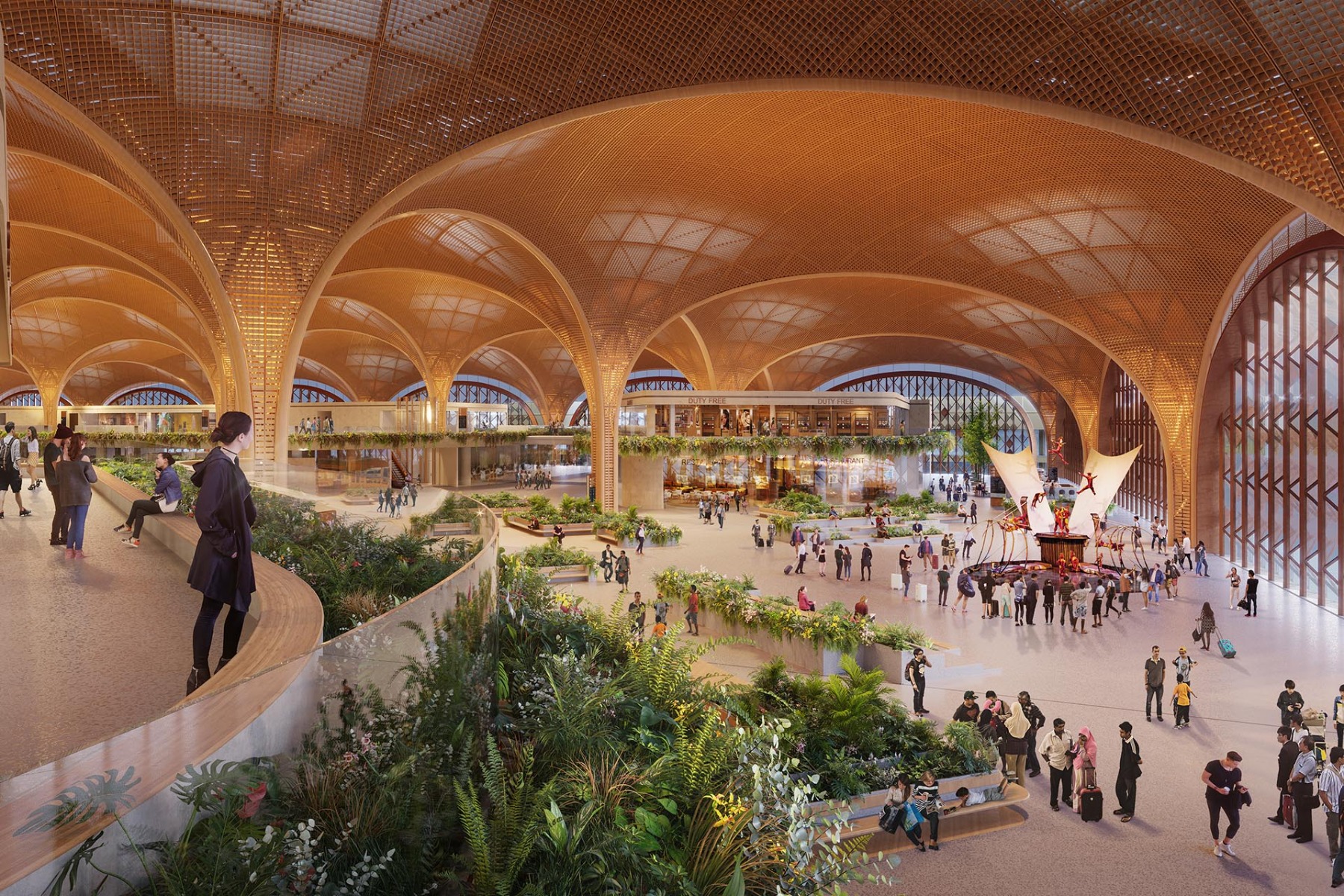 Flughafenterminals von SOM und Foster + Partners