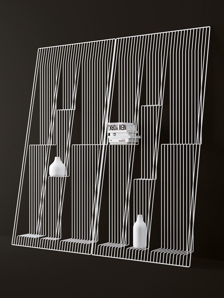 Floating in mid-air: "Field" shelf by Dmitry Kozinenko