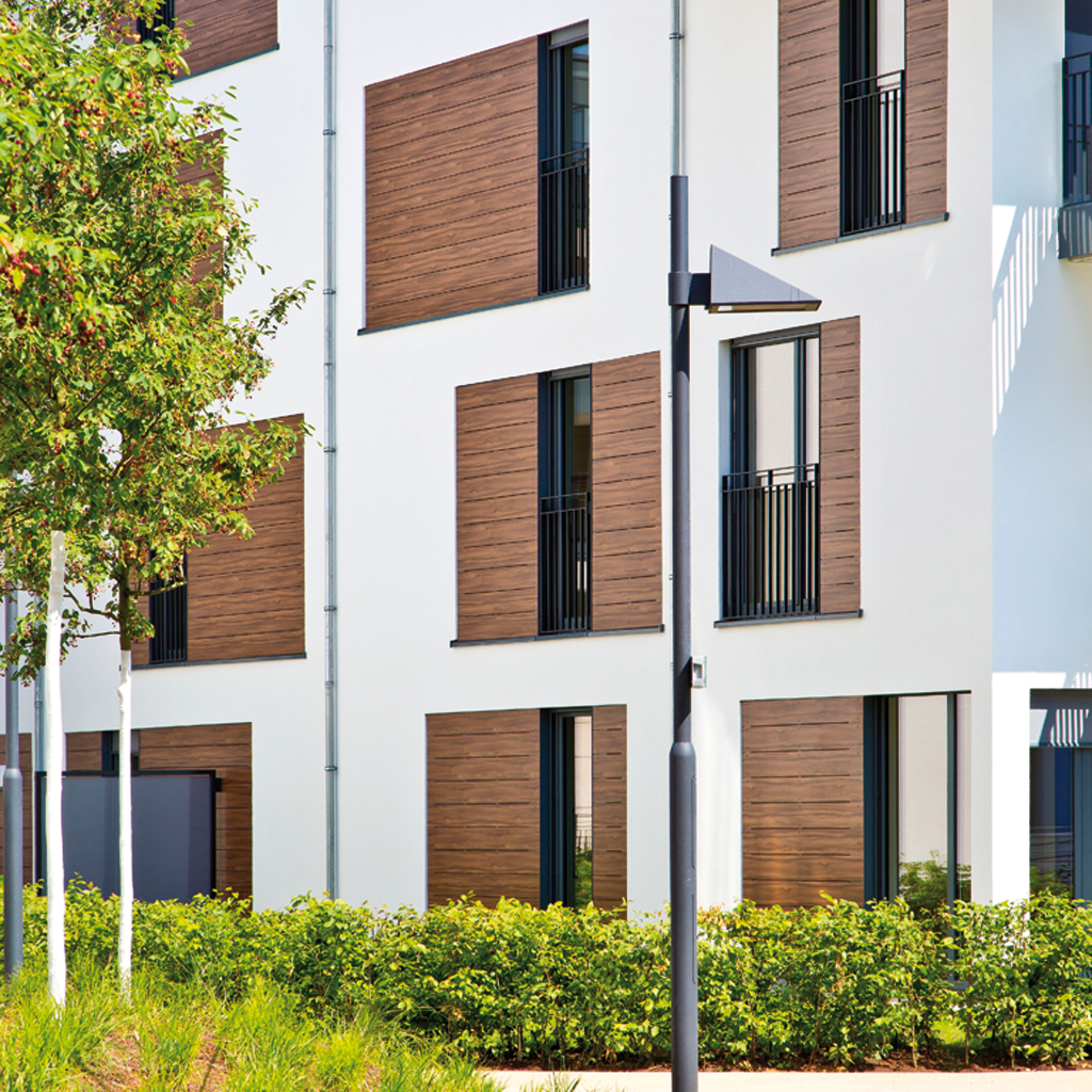 Zwei Lösungen, eine Optik: m.look und Max Exterior von FunderMax