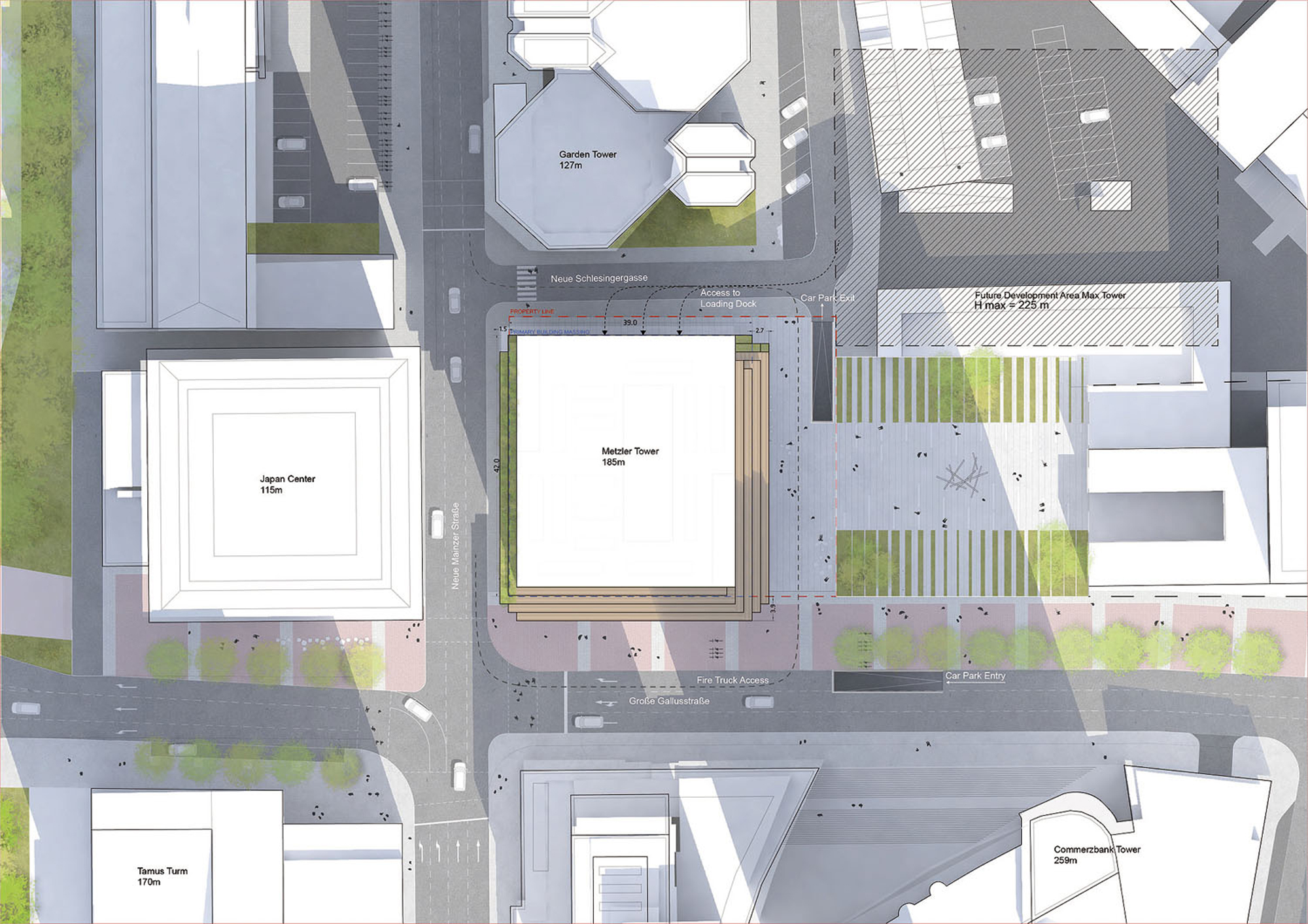 Turm mit Hüftschwung: Omniturm in Frankfurt a.M.