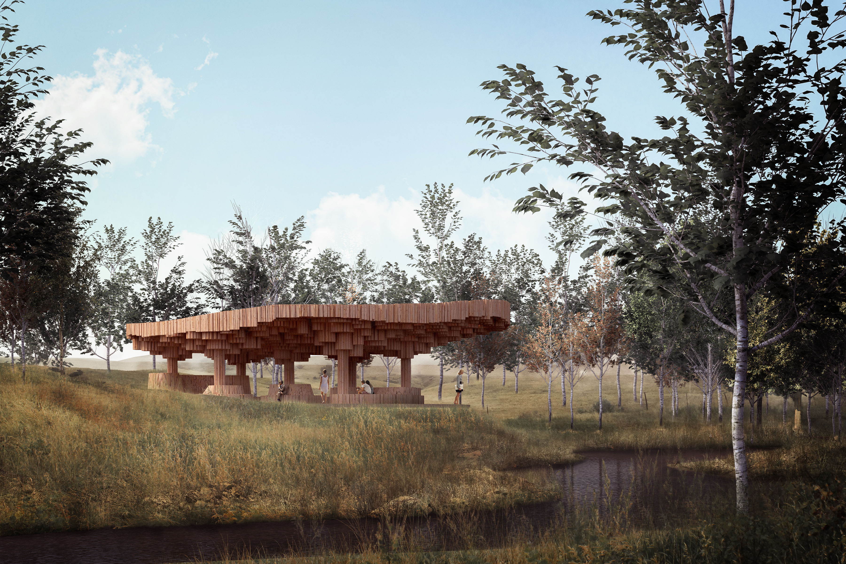 Rain of Light: Tippet Rise Gathering Pavilion by Kéré Architecture