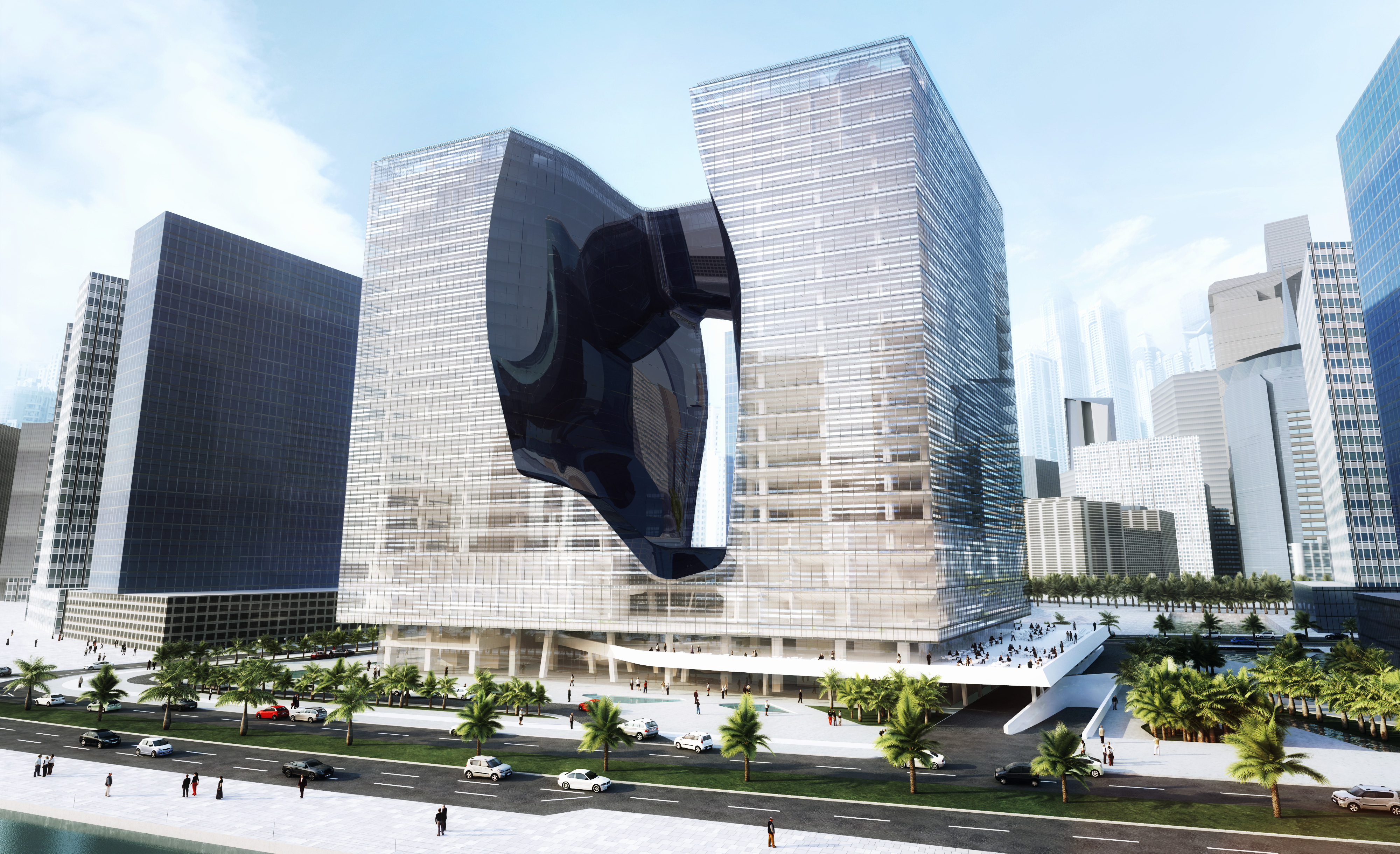 Cube of towers: Opus by Zaha Hadid Architects